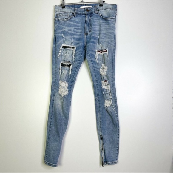 Golden Denim | Jeans | Golden Denim Light Wash Casual Distressed Ripped ...